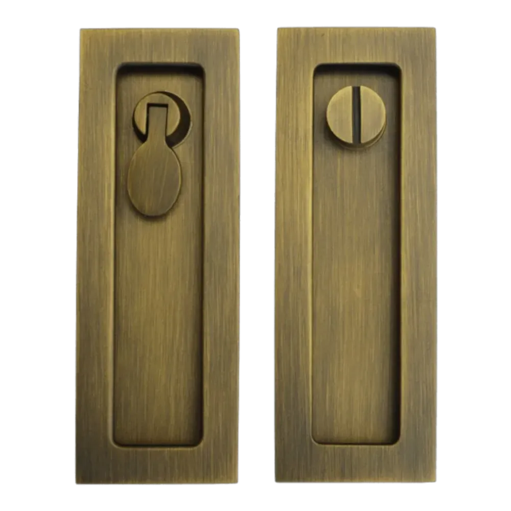 Rectangle recessed turn-and-release kit 140x50mm